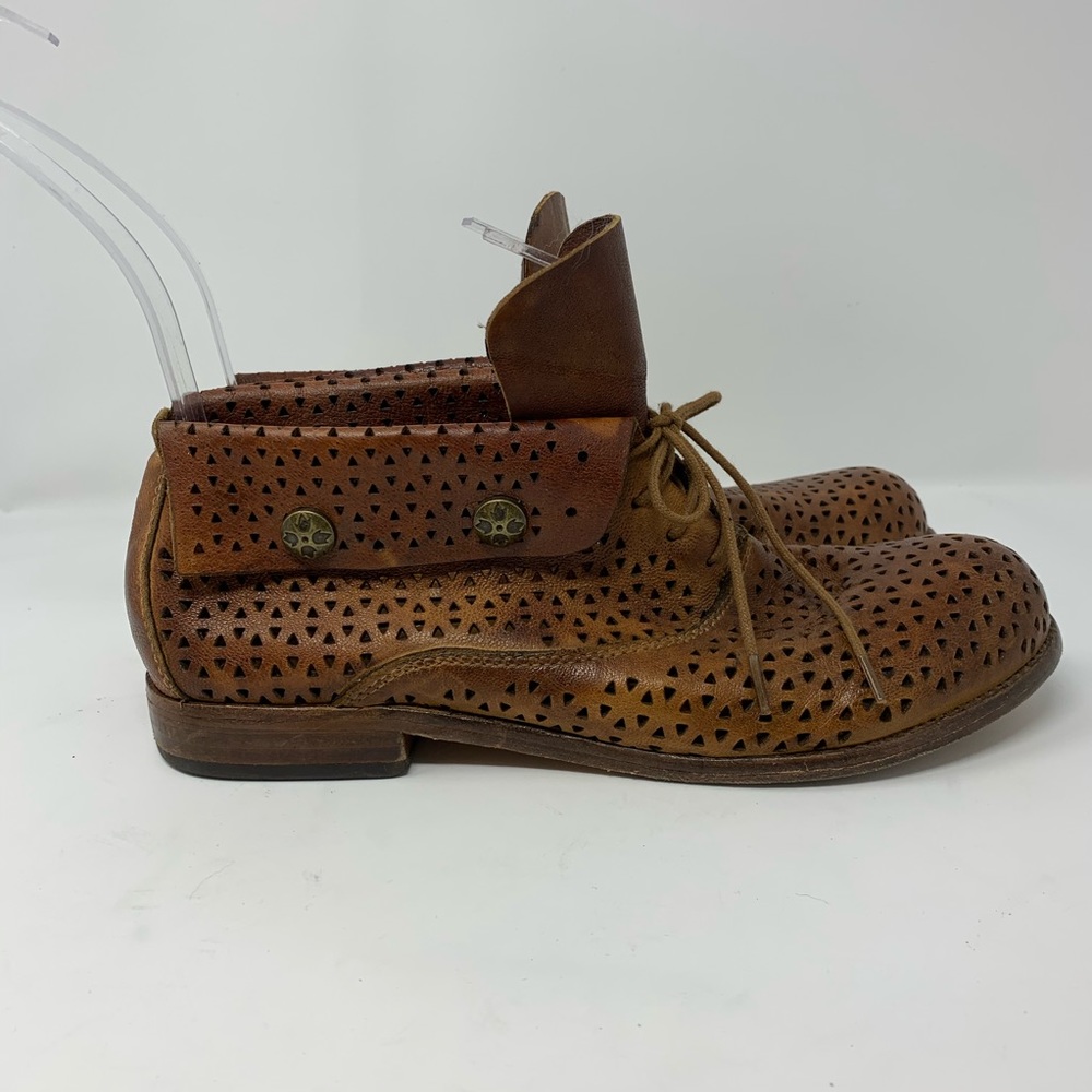 Patricia Nash Sabrina Perforated Leather Bootie - Gem